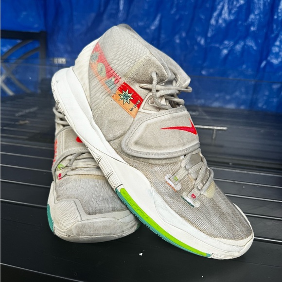 Nike | Shoes | Nike Kyrie 6 N7 Light Creamflash Crimsonsail Sz 1 Very ...